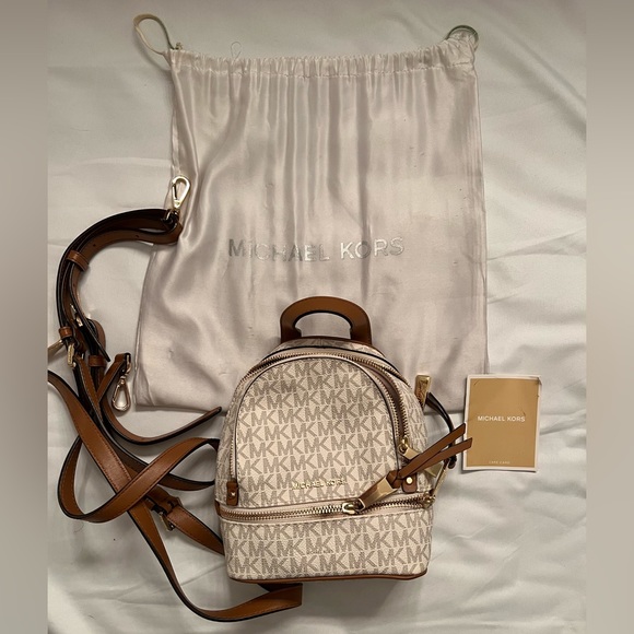 Michael Kors | Bags | Rhea Mini Logo Backpack | Poshmark